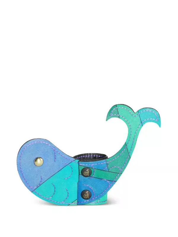 Emilio Pucci Iride-print Whale-shaped Luggage Tag - Green