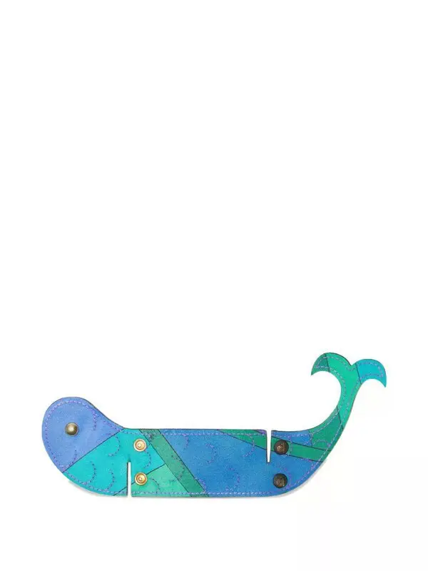 Emilio Pucci Iride-print Whale-shaped Luggage Tag - Green