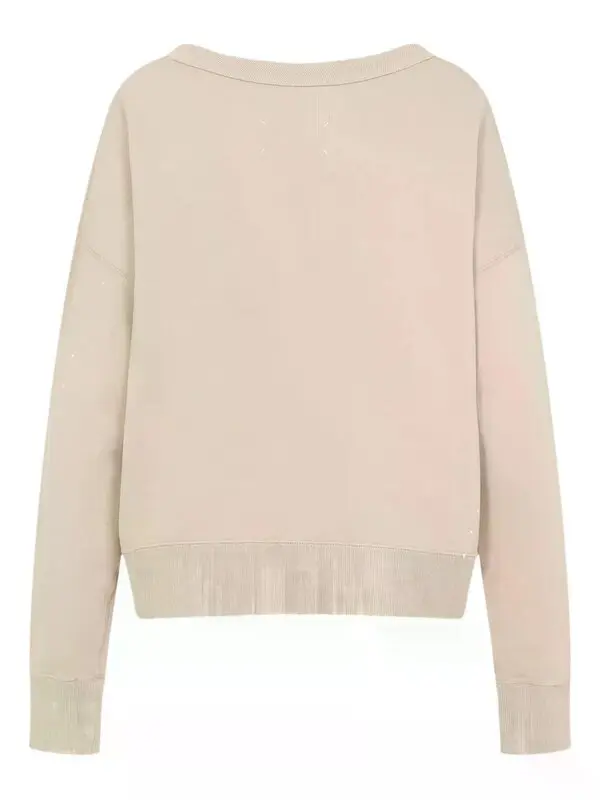 MAISON MARGIELA Logo-print Sweatshirt - Neutrals