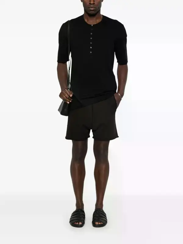 LABEL UNDER CONSTRUCTION Cotton Shorts - Black