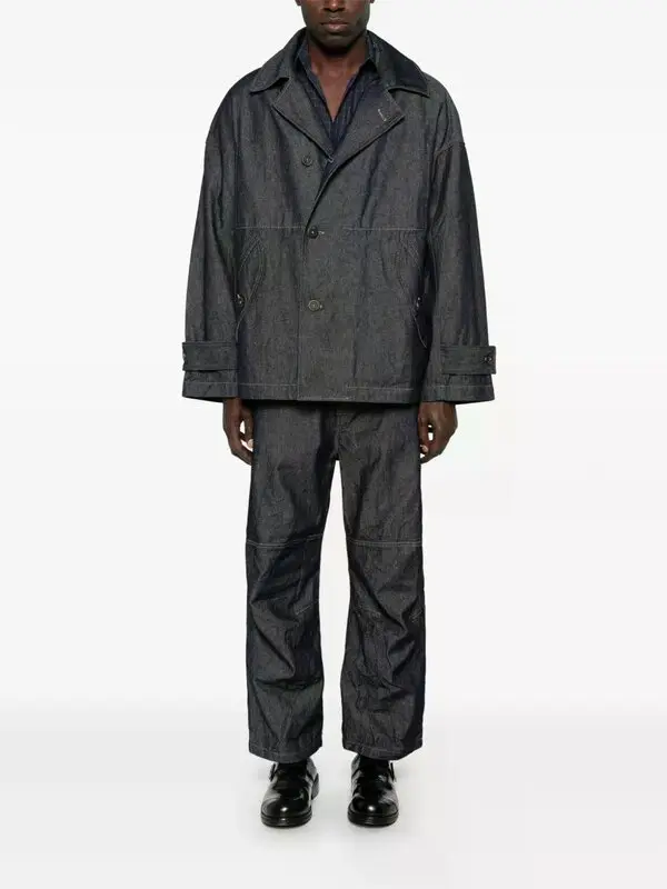 FORME D'EXPRESSION Contrasting-stitching Jeans