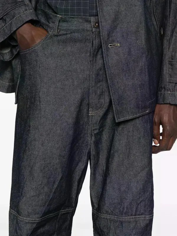 FORME D'EXPRESSION Contrasting-stitching Jeans