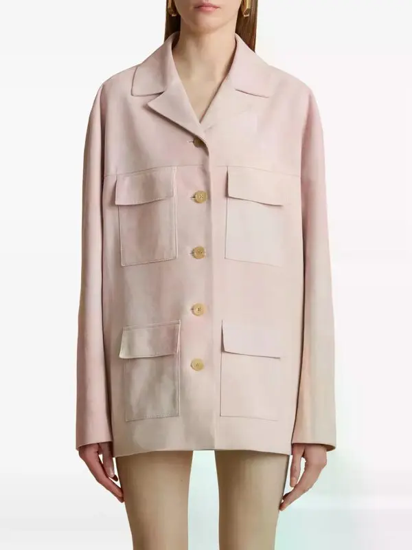 Khaite Morsson Button-up Jacket - Pink