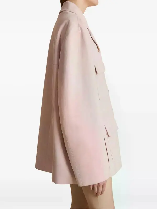 Khaite Morsson Button-up Jacket - Pink