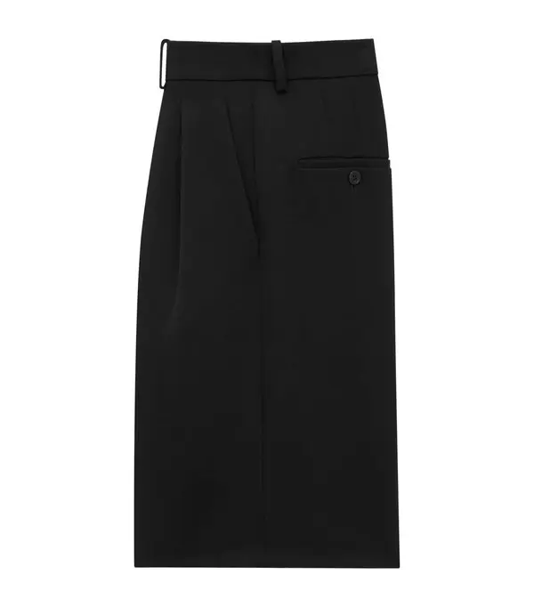 Saint Laurent Grain De Poudre Wool Bermuda Shorts