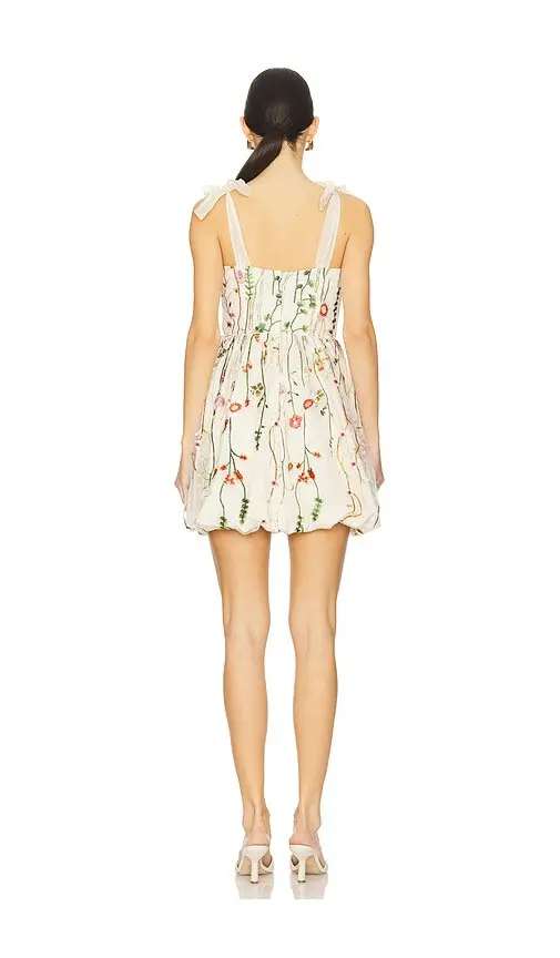 Steve Madden Floral Embroidered Tie-strap Dress