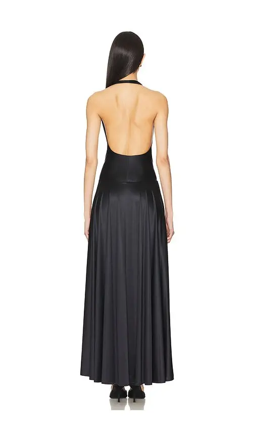 Delfi Adora Long Dress In Black - 6% Off | Editorialist