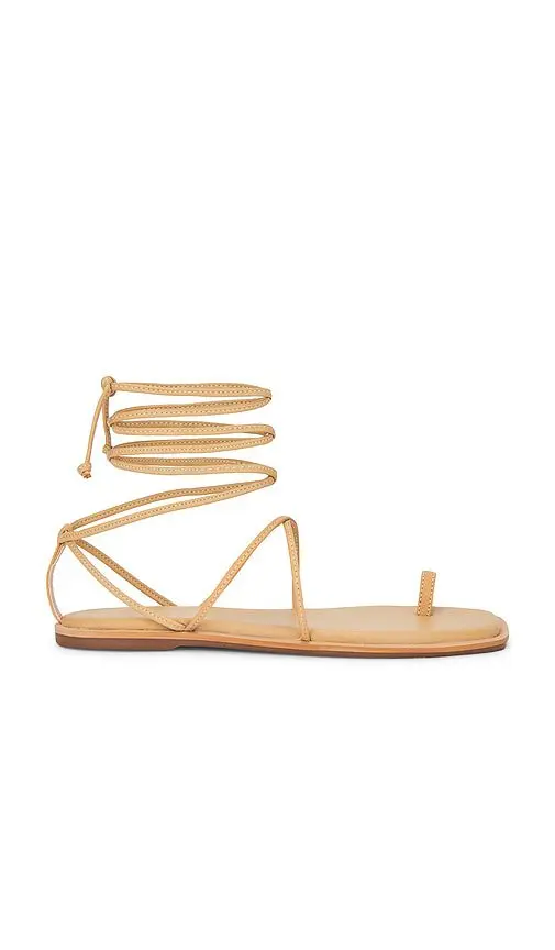 Kaanas Lavi Strappy Toe Ring Sandal - Peanut