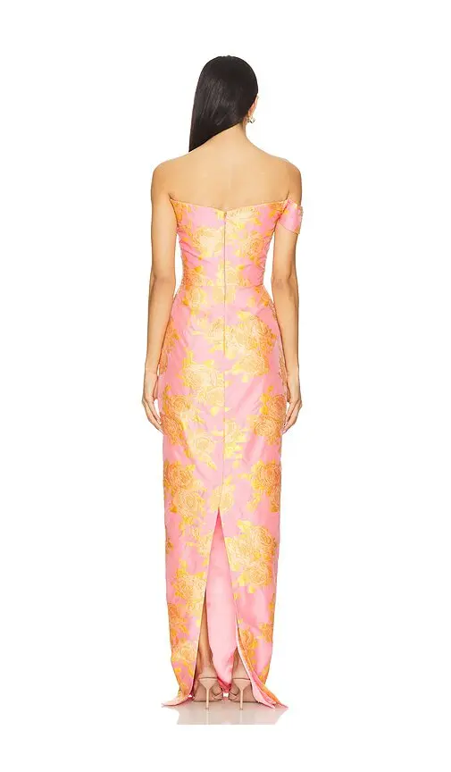SAU LEE Jackson Gown - Pink Multi