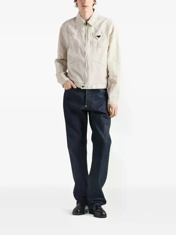 Prada Chambray Shirt Jacket