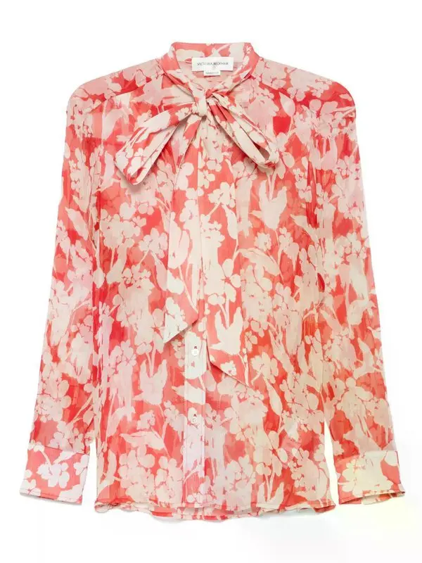 Victoria Beckham Floral Chiffon Shirt