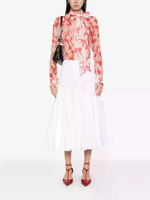 Victoria Beckham Floral Chiffon Shirt