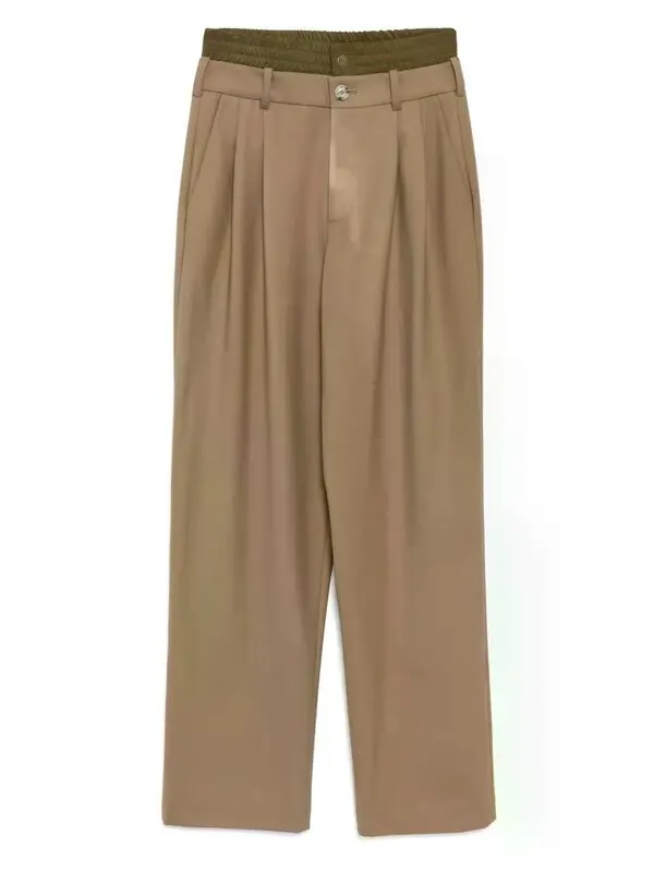 Monse Paneled Trousers - Brown