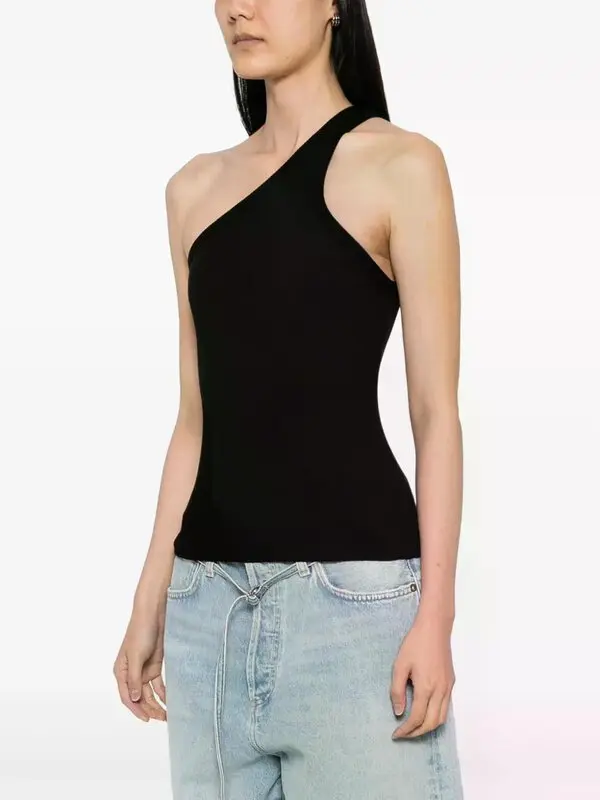 AGOLDE Fine-ribbed Top - Black