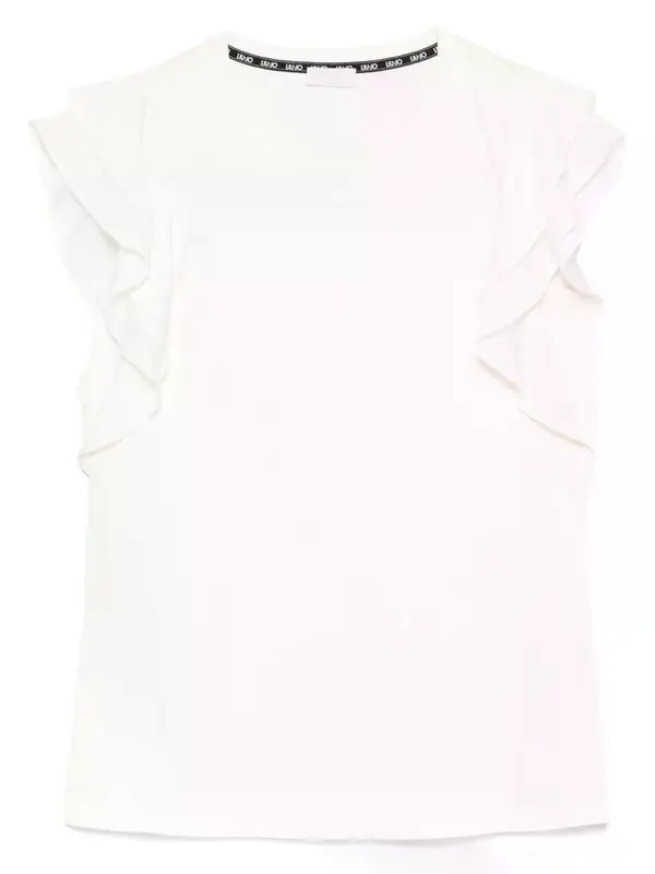 Liu Jo Logo-appliqué T-shirt - White