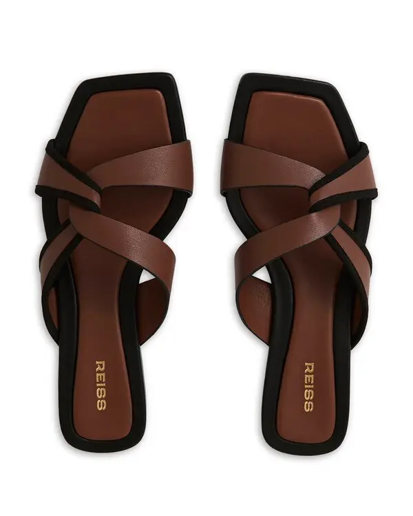 REISS Flat Slide Sandals