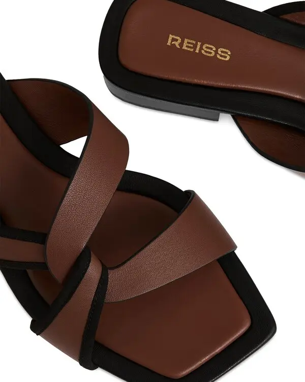 REISS Flat Slide Sandals