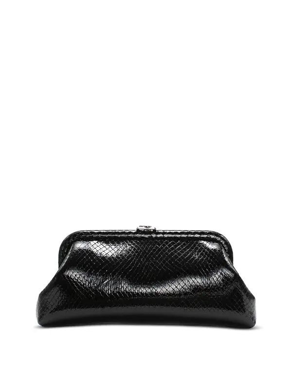 JIMMY CHOO Skyler Jay Clutch - Black/dark Silver
