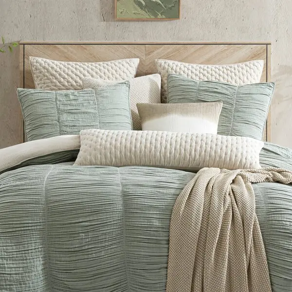 Dkny Pure Ruched Gauze Duvet Cover Set, Full/queen