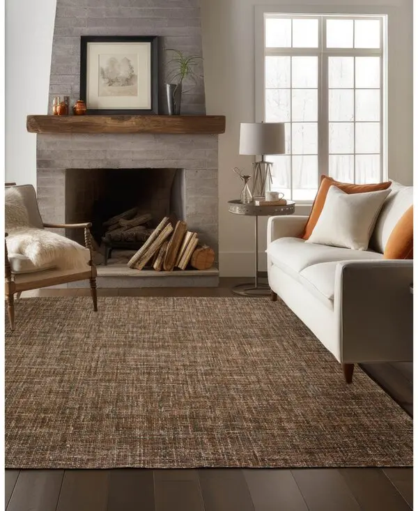 DALYN RUG COMPANY Dalyn Abruzzo Az1 Area Rug, 3'6 X 5'6 - Chocolate