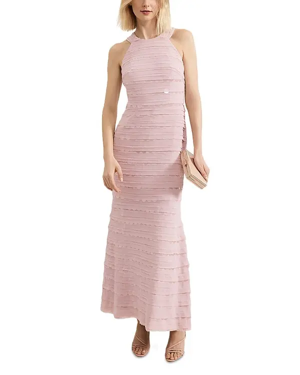 PHASE EIGHT Amitis Sequinned Maxi Dress - Antique Rose