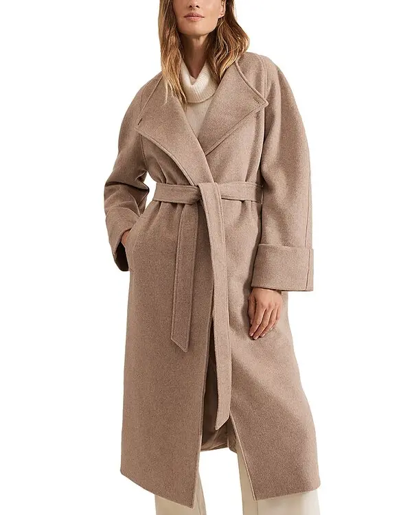 PHASE EIGHT Aoife Wrap Coat - Neutral