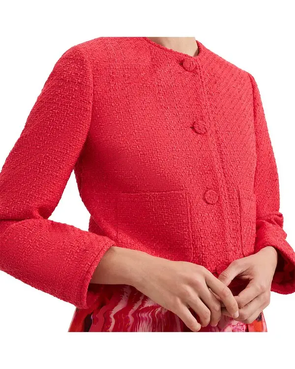 PHASE EIGHT Ripley Boucle Jacket - Coral