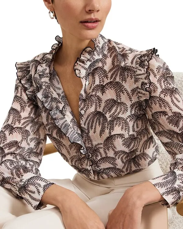 PHASE EIGHT Serena Frill Blouse