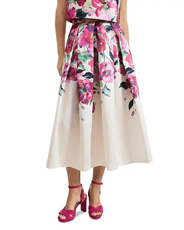 PHASE EIGHT Floral Border Skirt