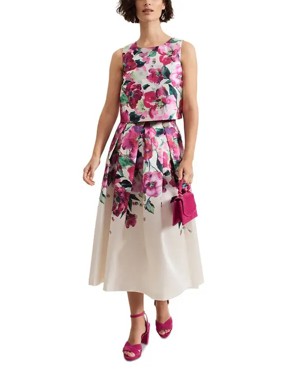 PHASE EIGHT Floral Border Skirt