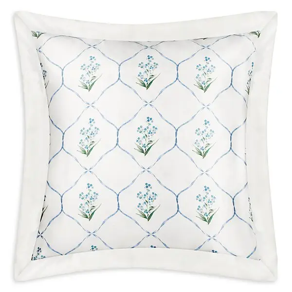 Gingerlily Silk Euro Sham - Forget Me Not