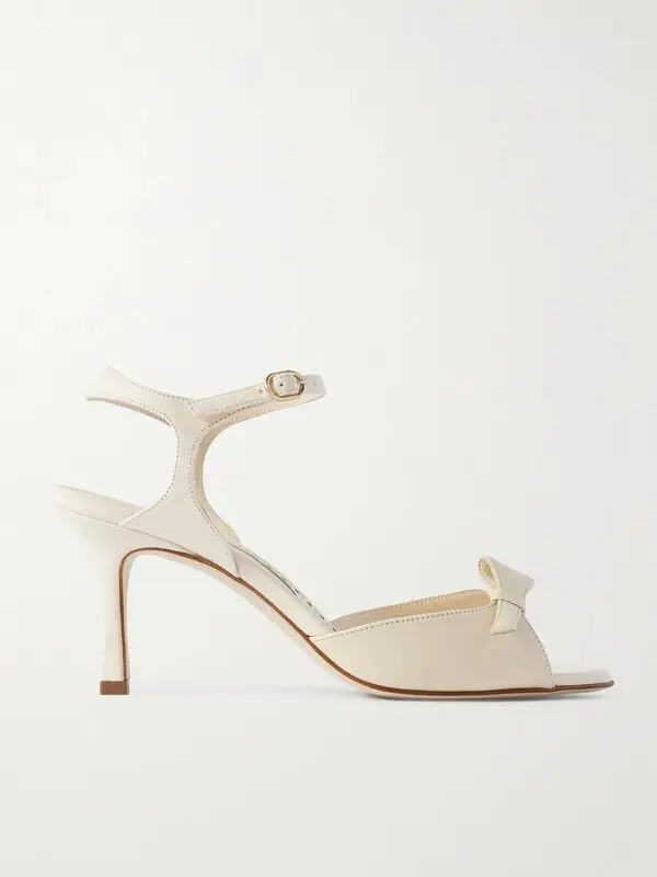 Manolo Blahnik Limosan 70 Leather Sandals