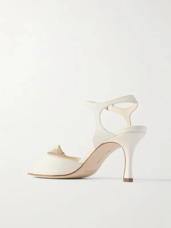 Manolo Blahnik Limosan 70 Leather Sandals