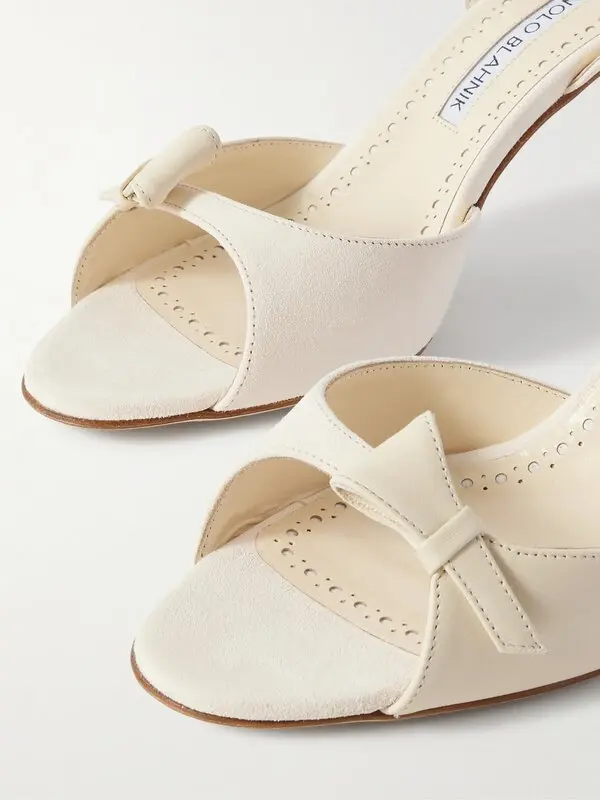 Manolo Blahnik Limosan 70 Leather Sandals