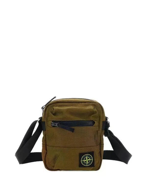 Stone Island Compass-badge Crossbody Bag - Green