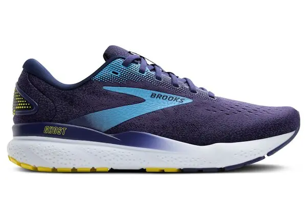 Brooks Ghost 16 Athletic Sneakers - Blue/bonnie Blue/yellow