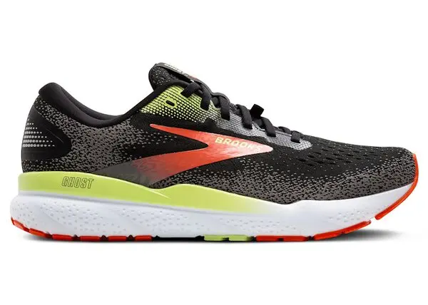 Brooks Ghost 16 Gore-tex - Black/mandarin Red/green