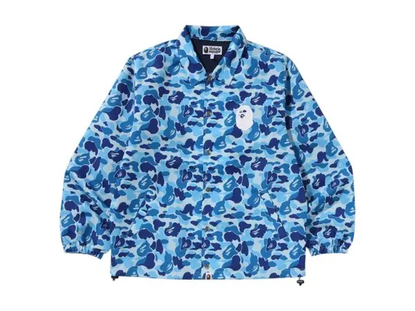A BATHING APE Camo Coach Jacket - Blue