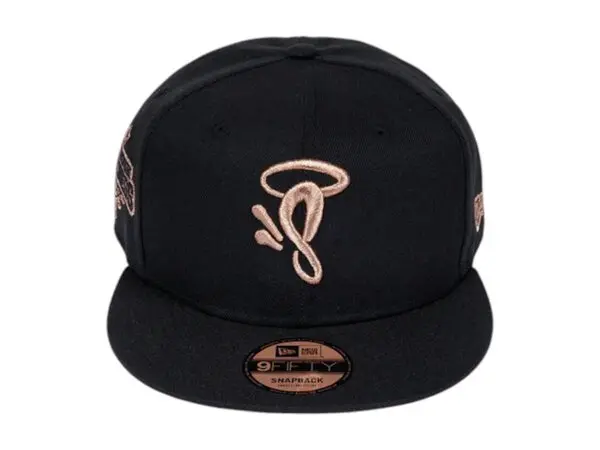 SYNA JEWELS World X New Era 9fifty Snapback Cap - Black/rose Gold