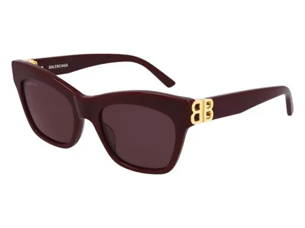 Balenciaga Everyday Sunglasses - Burgundy Red (bb0132s 004)