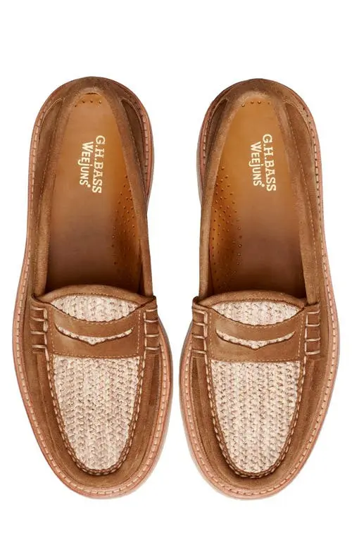 G.H.BASS Larson Mixed Media Penny Loafer