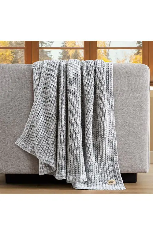 UGG Luna Knit Throw Blanket - Stone