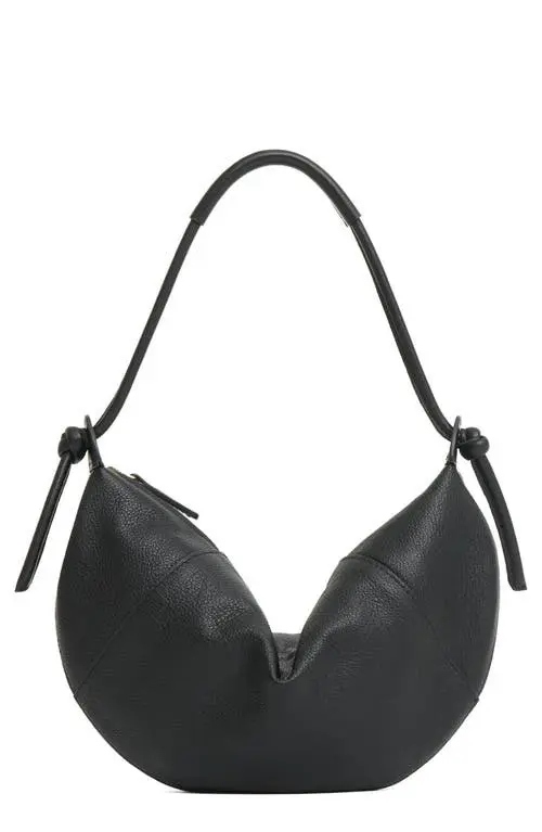MANSUR GAVRIEL Mini Fortuna Leather Shoulder Bag - Black