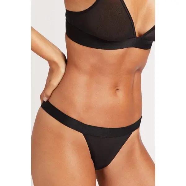 NEGATIVE UNDERWEAR Sieve Thong - Black