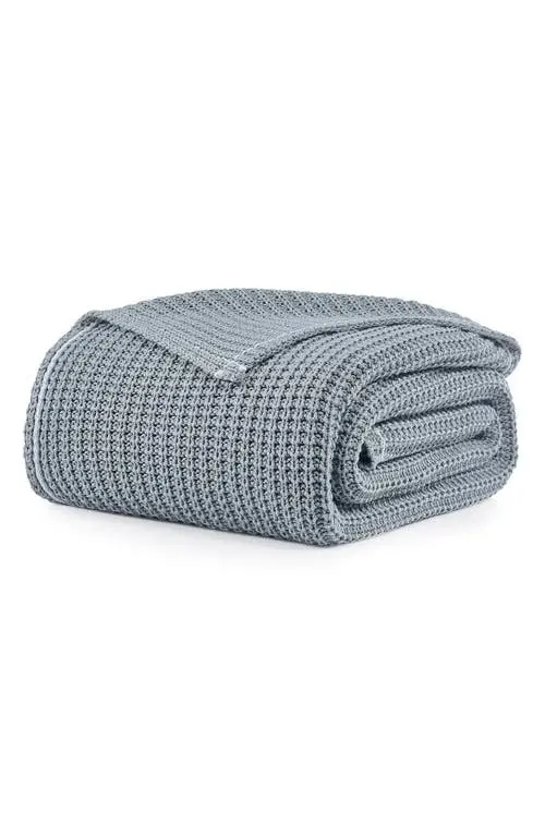 UGG Luna Knit Throw Blanket - Chambray