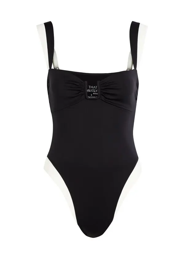 AWAY THAT DAY Cannes One-piece Swimsuit - Brown