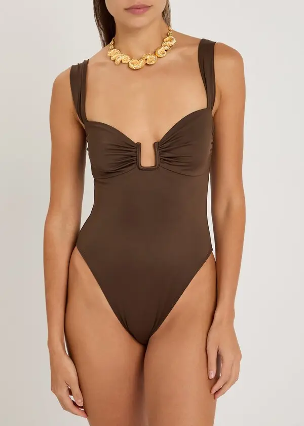 AWAY THAT DAY Cannes One Piece - Brown