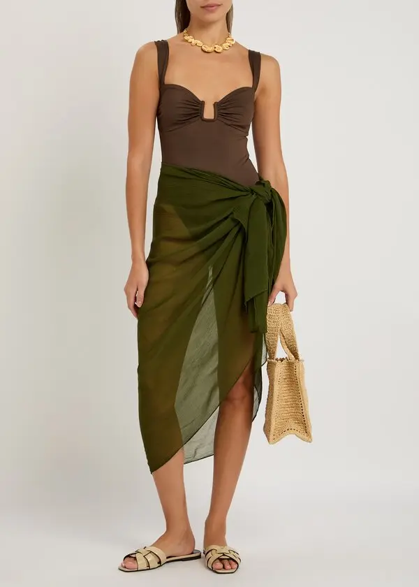 AWAY THAT DAY Cannes One Piece - Brown