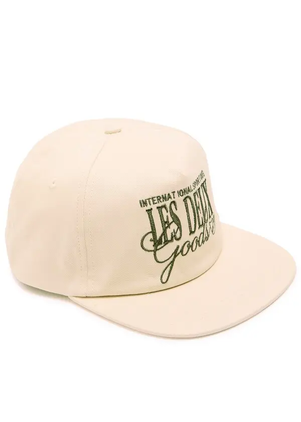 LES DEUX Cotton Snapback Cap - Ecru