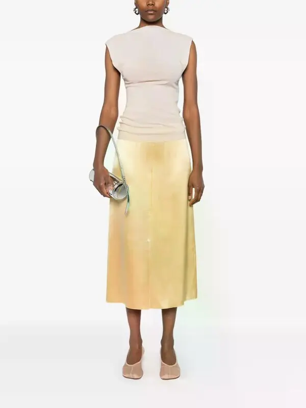 Altuzarra Satined Midi Skirt
